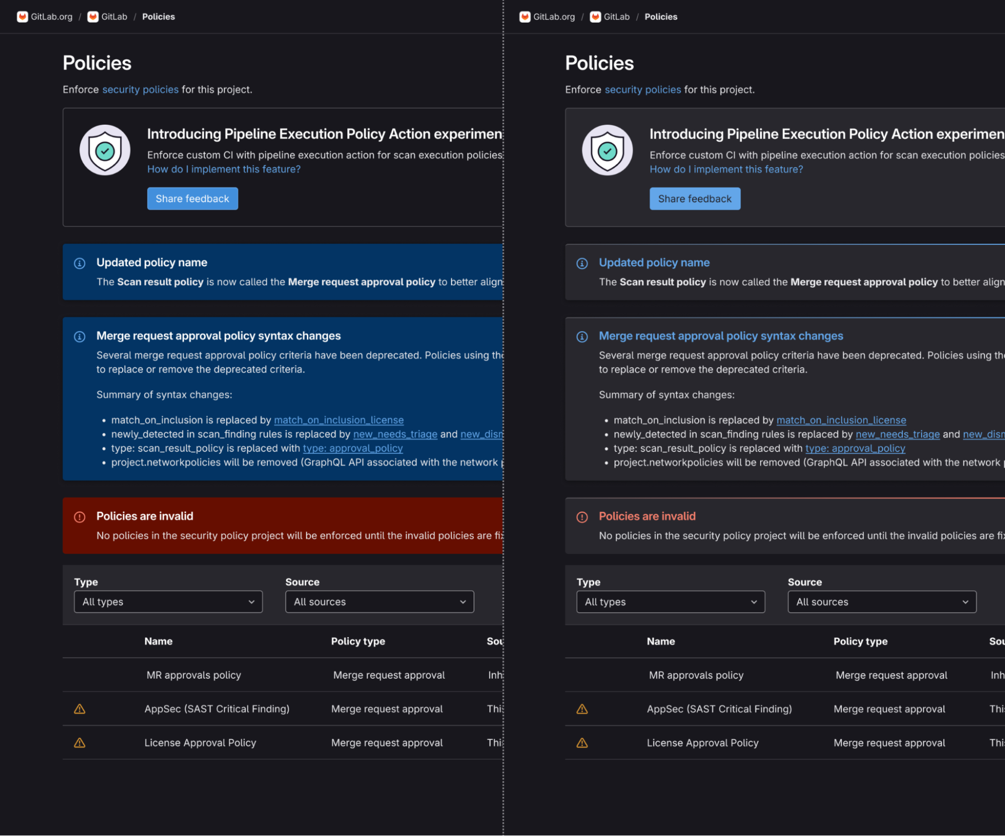 GitLab dark mode is getting a new look